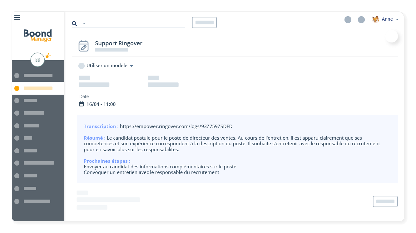 IA conversationnelle pour BoondManager