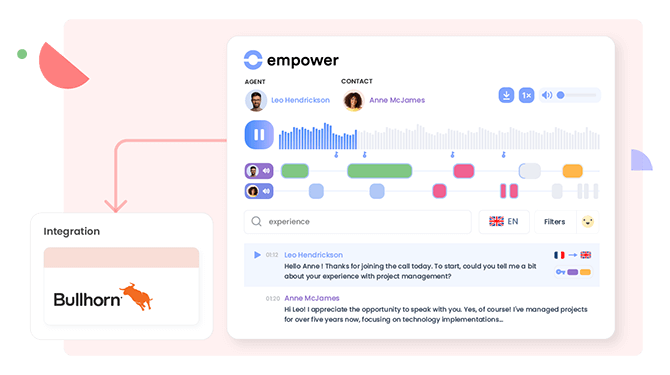 Conversation intelligence Bullhorn - Best Integration