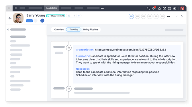 Conversation intelligence Zoho Recruit - Best Integration