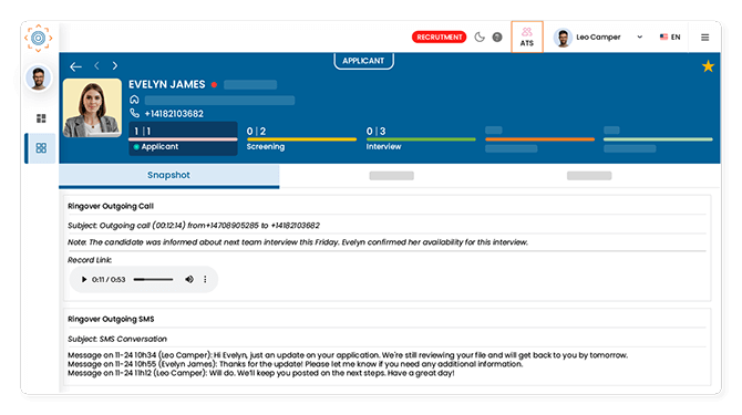 Aqore Phone System Integration (VoIP / Dialer) | Ringover