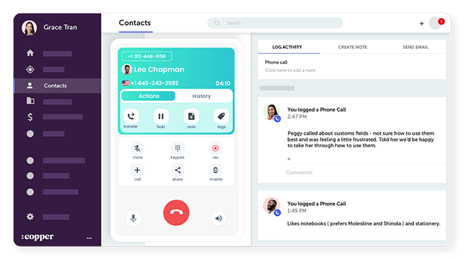 Copper Phone System Integration (VoIP / Dialer) | Ringover