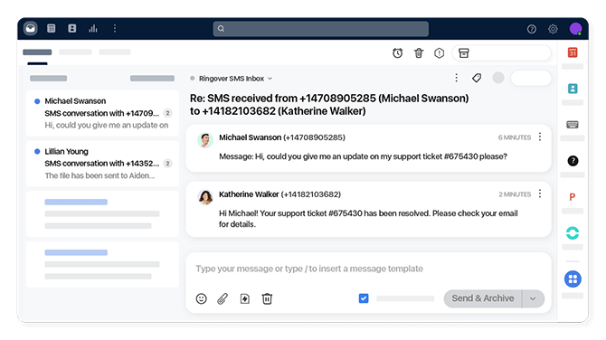 Front Phone System Integration (VoIP / Dialer) | Ringover