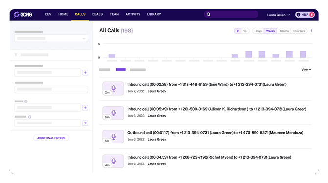 Gong Phone System Integration (VoIP / Dialer) | Ringover