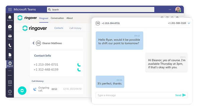 Microsoft Teams Phone System Integration (VoIP / Dialer) | Ringover