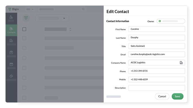 Zoho Bigin Phone System Integration (VoIP / Dialer) | Ringover